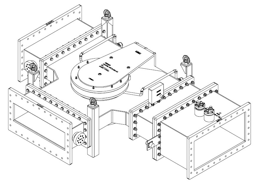 WR1800 Waveguide UHF Band Microwave Circulators | Ferrite Microwave
